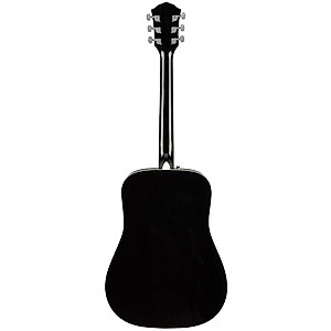 Fender FA-125 Dreadnought Guitar - Black Bundle with Gig Bag, Tuner, Strap, Strings, String Winder, Picks, and Austin Bazaar Instructional DVD