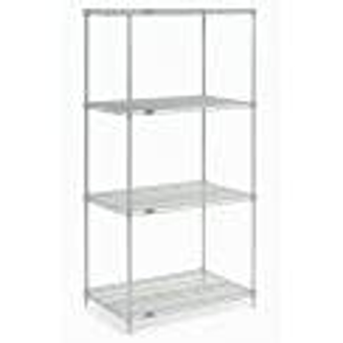 Nexel Chrome Wire Shelving, 24" W x 21" D x 74" H