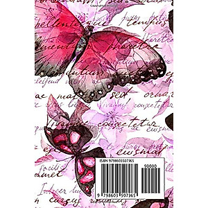 Address Book: Small Pink Butterfly Telephone Address Book for Women - Mini Size For Purse or Pocket (4 x 6) - With Printed Alphabetical Tabs on Pages ... Telephone Number, Email Address and Notes