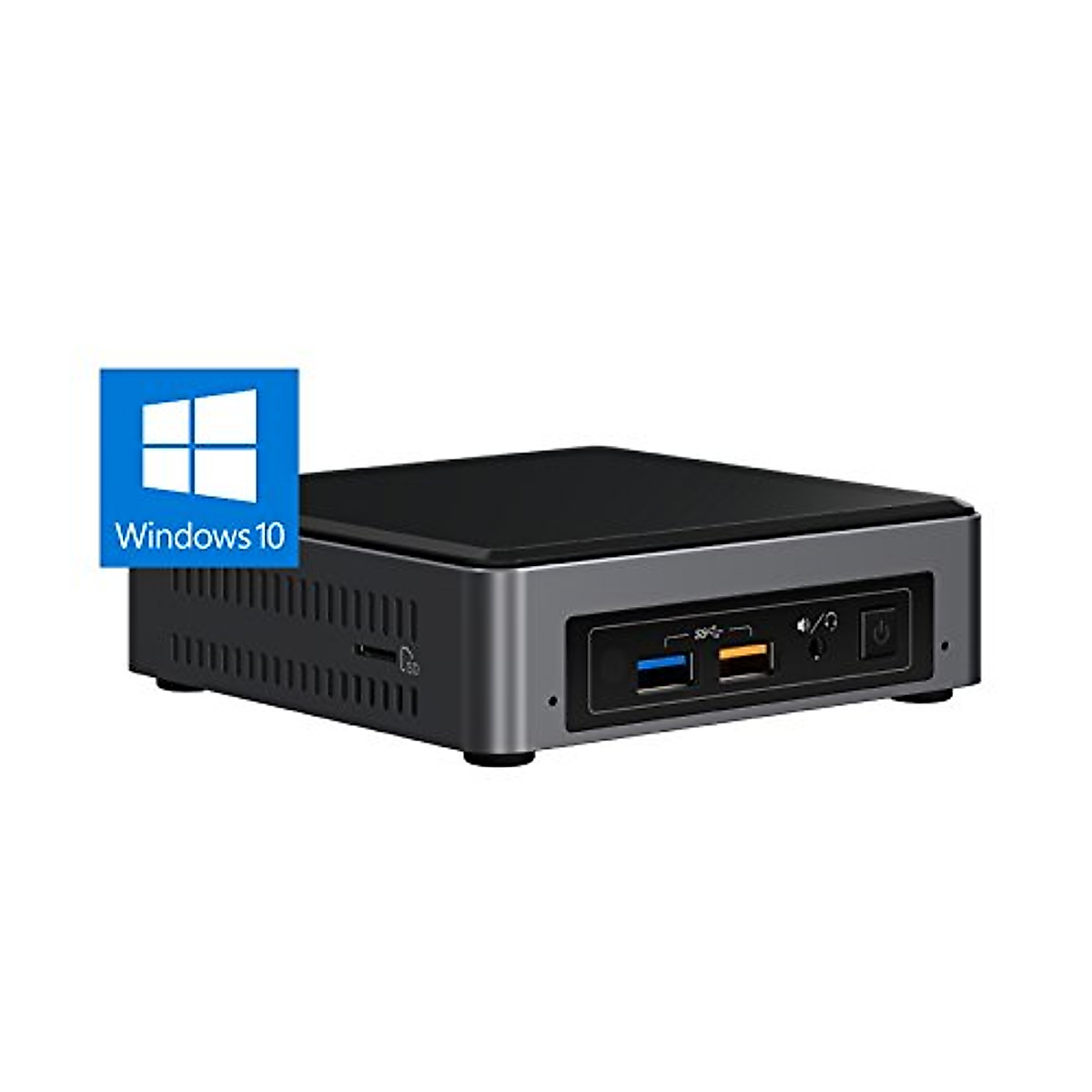 Intel NUC 7 Enthusiast, A Mini PC with Windows 10, Intel Core i7, 512GB NVMe Intel 600p SSD, 16GB RAM, Gunmetal (BOXNUC7I7BNKQ)
