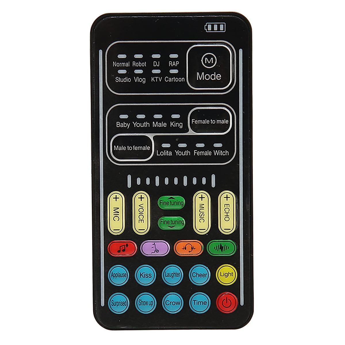 Voice Changer, Portable Voice Modulator Handheld Sound Card withSound Multifunctional Effects Machine for , for PS5, for ONE, for Switch, PC and for PUGB Gaming