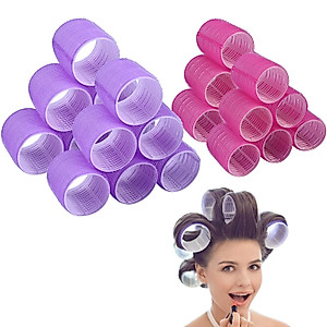 Jumbo Size Hair Roller sets, Self Grip, Salon Hair Dressing Curlers, Hair Curlers, 2 size 24 packs