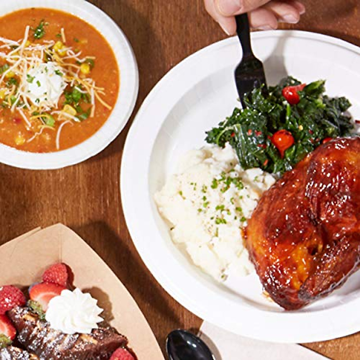 Dixie Ultra 6" Heavy-Weight Paper Plates by GP PRO (Georgia-Pacific), White, SXP6W, 1,000 Count (250 Plates Per Pack, 4 Packs Per Case)