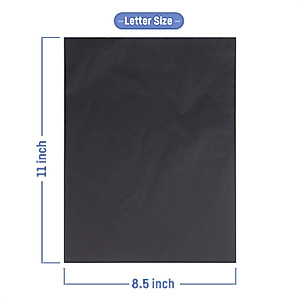 Dowsabel Carbon Transfer Paper, 36 Pack Black Graphite Tracing Papers for DIY Wood, Paper, Canvas (8-1/2 x 11 inches)