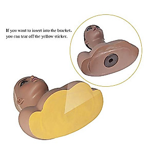 Realistic Female Mannequin Head with Shoulder Display Manikin Head Bust for Wigs,Makeup,Beauty Accessories Displaying