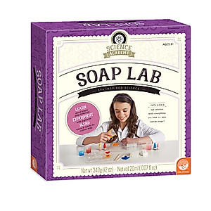 MindWare Science Academy Soap Lab - 20 piece soap making chemistry kit for boys & girls