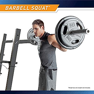 Marcy Olympic Weight Bench for Full-Body Workout MD-857, Grey/Black