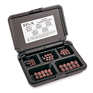 E-Z Lok Threaded Inserts For Metal; Assortment Kit; Carbon Steel; Metric Internal Threads, M3-0.5, M4-0.7, M5-0.8, M6-1.0, M8-1.25; 50 pieces