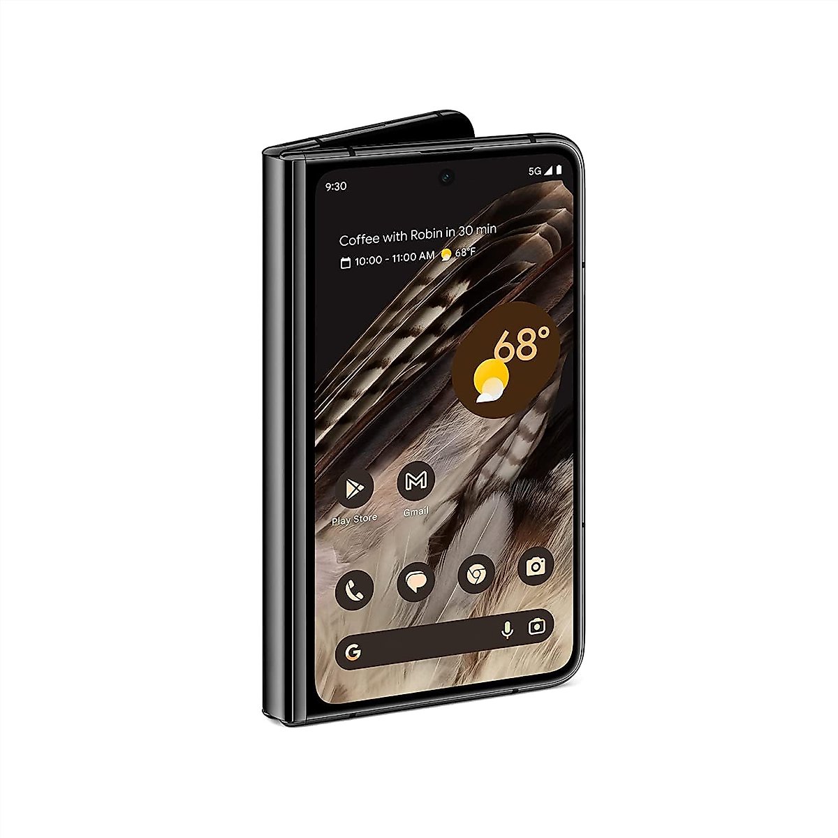 Google Pixel Fold Unlocked Android 5G Smartphone Dual Sim (Single sim+ Esim) 12GB + 512GB Storage US Version Model G9FPL - US Warranty (Ships After 07/03) (Obsidian)