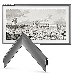 Frame My TV Deco TV Frames Alloy Prismatic - Graphite Bezel Compatible ONLY with Samsung The Frame TV (75", Fits 2021-2024 Frame TV)