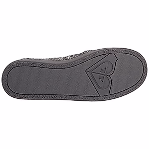 Roxy womens Minnow Faux Fur Slip on Shoe Sneaker, Black 214, 7.5 US