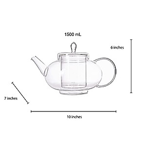 LEMONSODA Glass Kettle (Tea Pot (1500 mL))