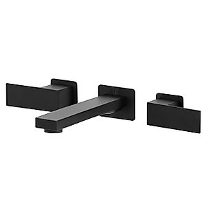 ZLINE Autograph Edition Bliss Wall Mount Bath Faucet in Matte Black (BLS-BFW-MB)