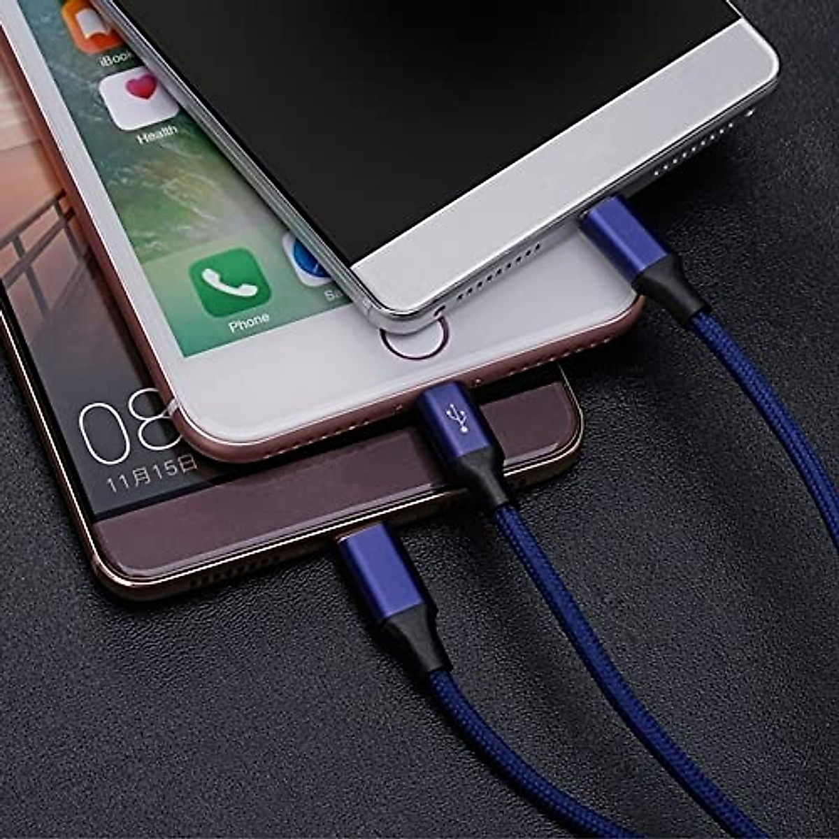 Pro USB 3in1 Multi Cable Compatible with Microsoft Surface Duo 2 Data Universal Extra Strength for Fast Quick Charging Speeds! (Rose)