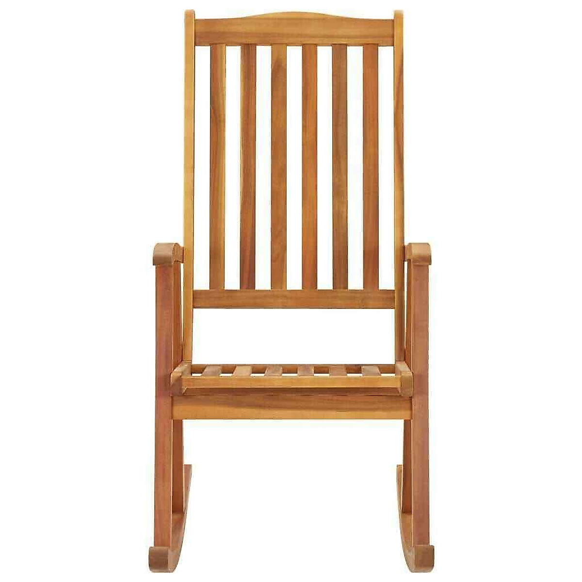 VBSQ Rocking Chair with Cushions Solid Acacia Wood Slirr Chair Rocking Chair Rocker Chair Rocker Camp Chair Rocker Recliner Rocking Camp Chair Rocking Chairs Outdoor Rocking Chair