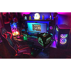 NINOSTAR Gamers Loot Drop Storage Glowing Box 14'' x 14'' x 14'' Perfect for Gaming, Parties, Birthdays…