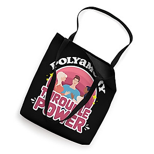 Polyamory Throuple Power Queer Threelationship Polyamorous Tote Bag