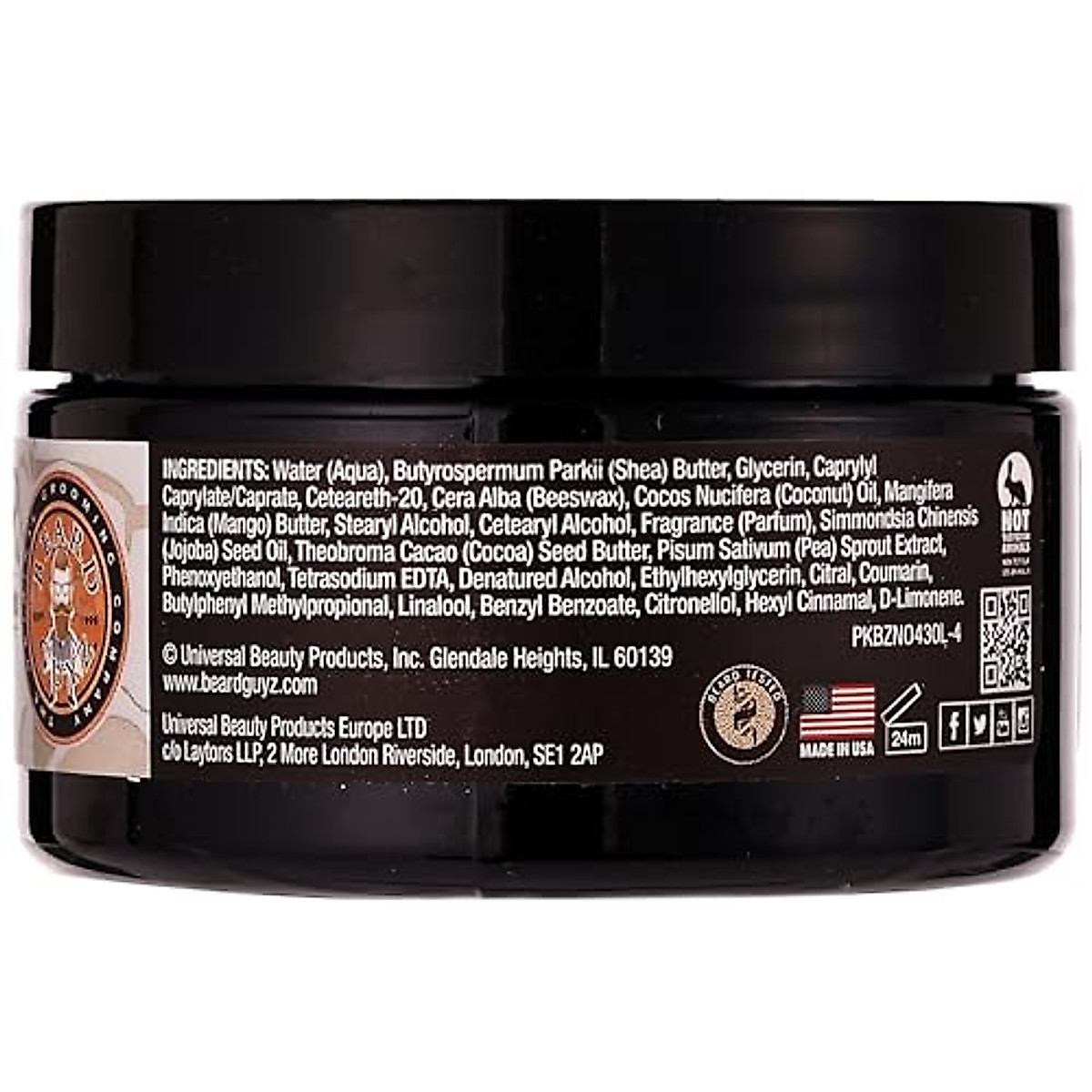 Beard Butter Original Formula, 4 Ounce (Packaging may vary)