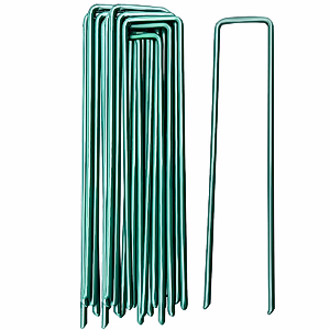 Garden Stakes Ground Staples Landscape Securing Anchor Pegs Gardening Pins Spikes for Lawn Farm Weed Barrier Grass Fabric 10 PCS