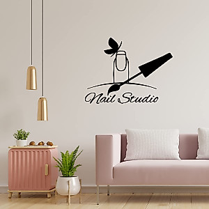 SmileArt Nail Studio Home Decoration Accessories Wall Stickers for Women for Living Room Beauty Salon Bedroom Home Decor
