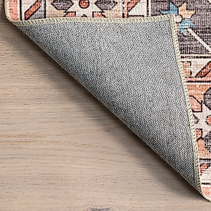 Rugs USA x Lauren Liess Laurel Medallion Machine Washable Area Rug, 9' x 12', Blush