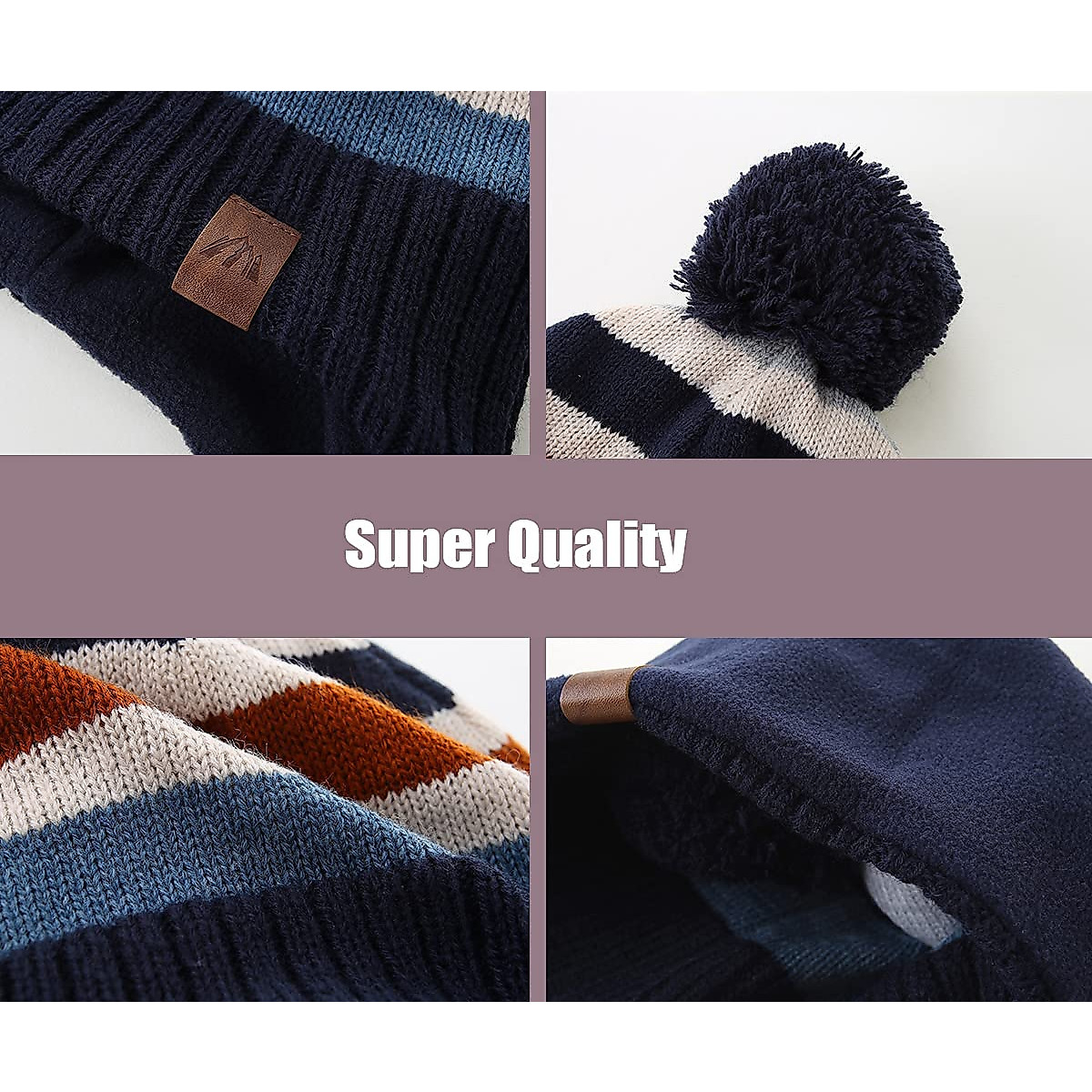 Moon Kitty Baby Hats Toddler Beanies for Boys 6-12Months