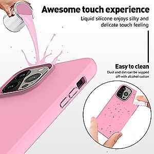 GW USA Compatible for Apple iPhone 13 Pro Max / 12 Pro Max Case with Built-in Screen Protector,Rugged PC Front Cover + Soft TPU Non-Slip Cover, Shockproof Full-Body Protective Case Cover - Pink