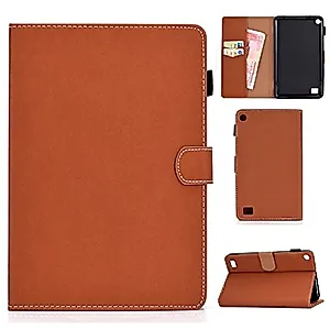 Tablet PC Case Compatible with Kindle Fire 7 Case 2019/2017/2015 (9th/7th/5th Generation) Tablet,Smart Magnetic Flip Fold Stand Case Protective PU Leather Cover with Auto Wake Sleep With Card Slots/Co