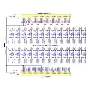 RPi 3.3V to 5V 26 I/O Bidirectional Voltage-Level Shifter Module for Raspberry Pi, Logic Level Converter