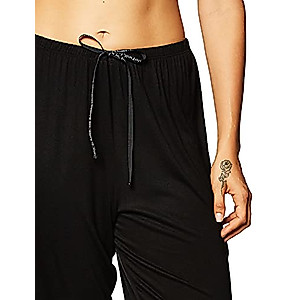 HUE womens Sleepwell With Temptech Sleep Pant Pajama Bottom, Black, 2X US