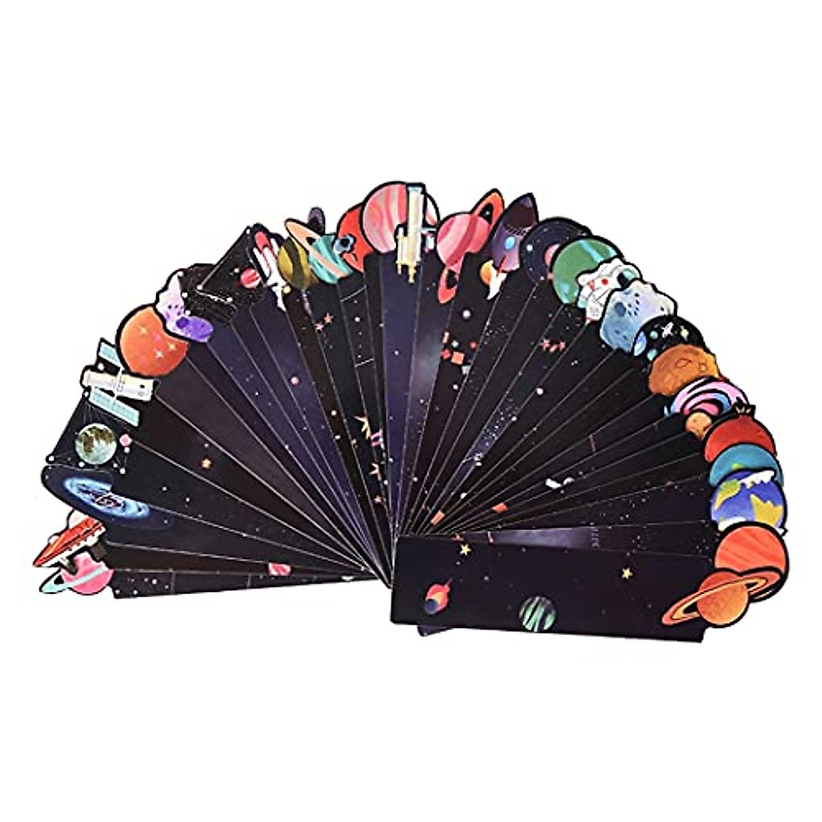 Bookmarks for the Moon and Stars Planet Earth Rocket Spaceship Astronaut Pack of 30