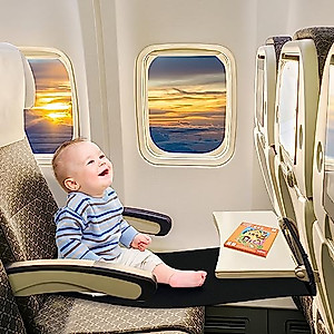 DINGET Toddler Airplane Bed - Airplane Seat Extender for Kids for Leg Rest & Lie Down Kids Airplane Travel Bed Essentials for Flying Sleeping