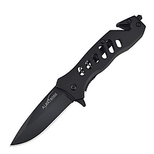 ALBATROSS Wild Survival Tools 3-in-1 Set Multi-Function Tool Combination with Tactical Folding Knife, Adventure Compass, Flashlight