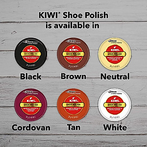 KIWI Parade Gloss Premium Shoe Polish Paste, 1-1/8 Ounce, Black - 6 Pack