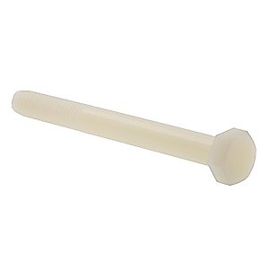 Prime-Line 9097752 Hex Head Cap Screws, 5/16 in-18 X 3 in, Nylon, (10-pack)