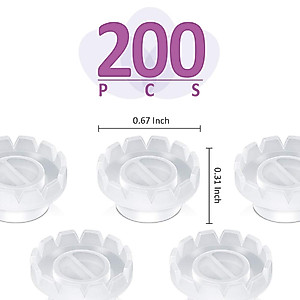 Teenitor 200 Pack Eyelashes Extension Volume Lashes Fan Blossom Cups, Glue Holder and Lash Organizer Supplies Tools