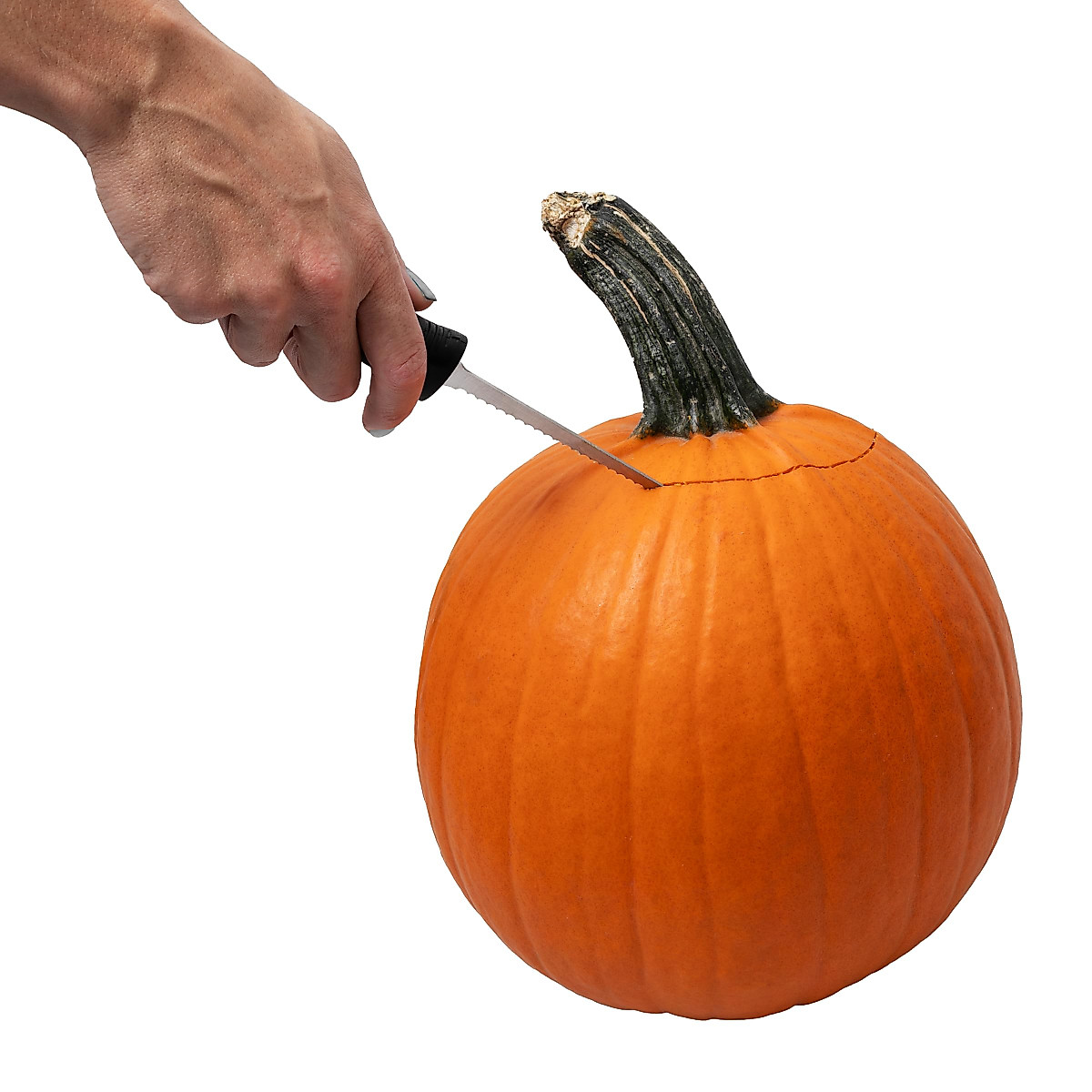 KOLORAE Premium 9PC Pumpkin Carving Kit – 4 Heavy Duty Stainless Steel Carving Tools with 5 Stencils – Easy Grip Handles for Sculpting