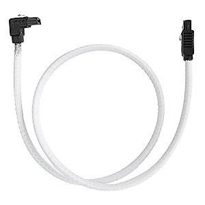 Cables SSD, Cable Elbow 500MB/S Solid State Drive Dual‑Channel SAS Replacement for 3.0 6Gbps for Solid‑State Disk for SPE(White (Elbow))