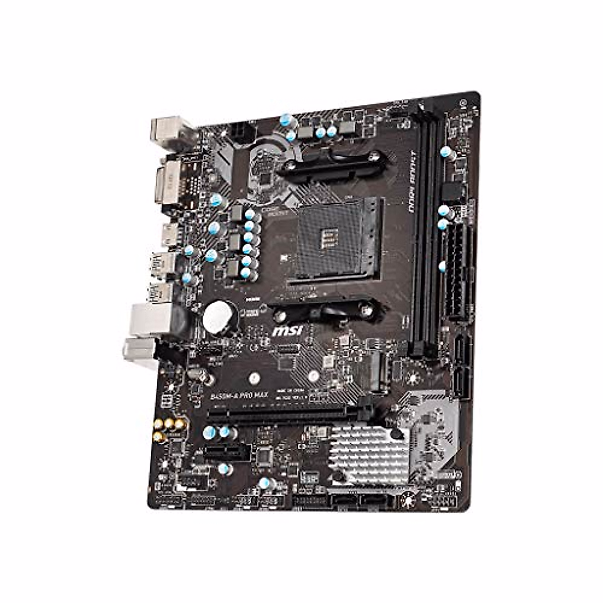 MSI B450M-A PRO MAX ProSeries Motherboard (ATX, 2ND and 3rd Gen, AM4, M.2, USB 3, DDR4, DVI HDMI, Crossfire)