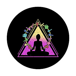 Real Estate Agent Yoga Keys House Property Realtor Apartment PopSockets Swappable PopGrip