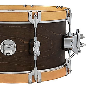 Pacific Drums & Percussion Add-Ons PDP Concept Classic, 6.5x14, Walnut/Natural Hoops Snare Drum (PDCC6514SSWN)
