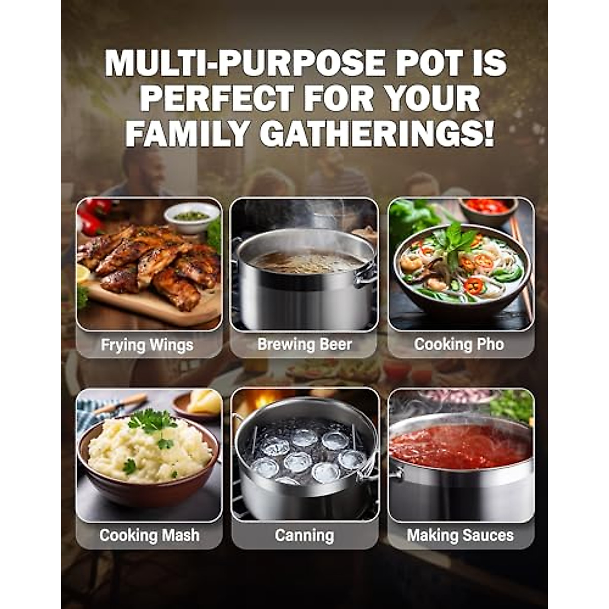 Cooks Standard Stockpots Stainless Steel, 20 Quart Professional Grade Stock Pot with Lid, Silver