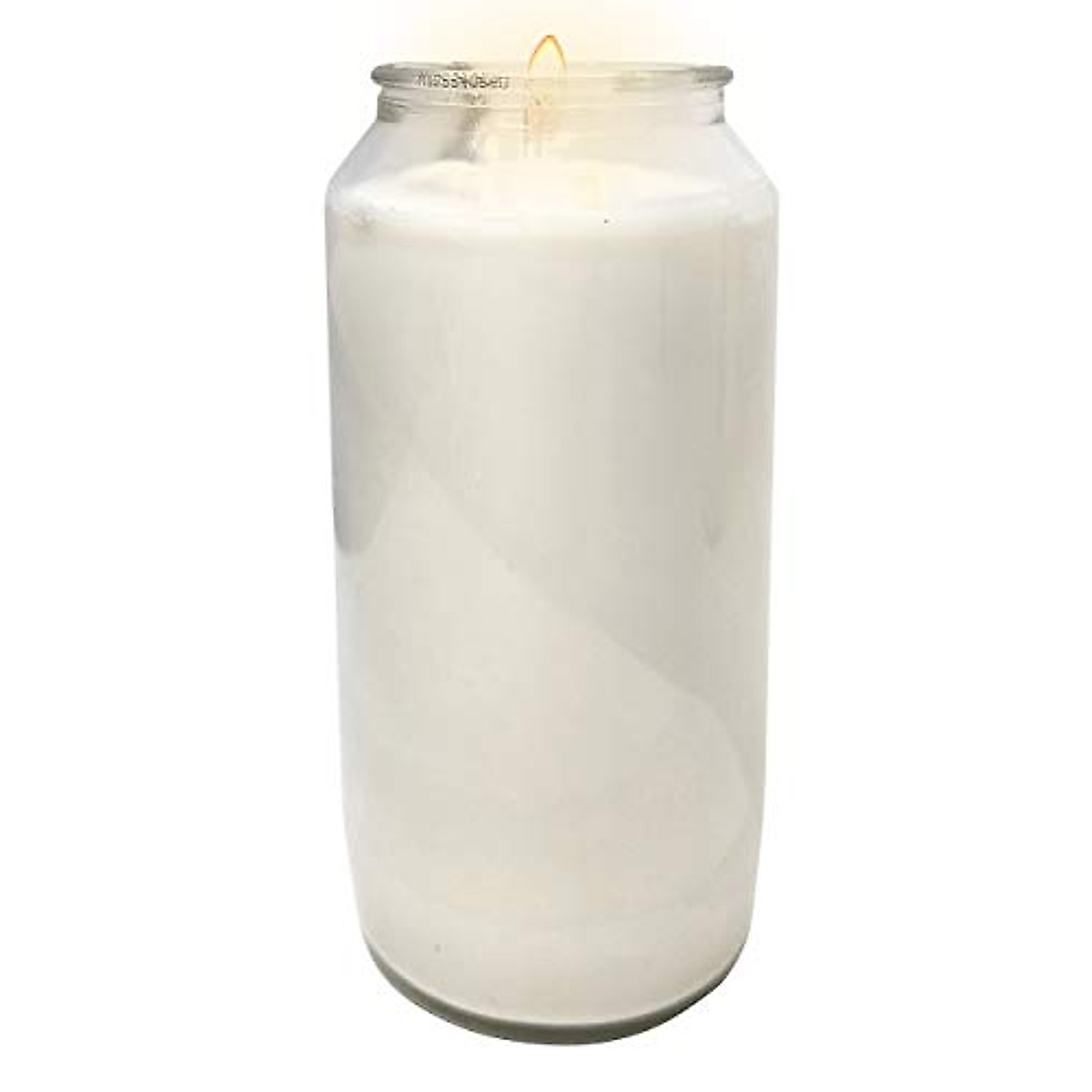 Hyoola 7 Day White Prayer Candle in Glass Jar- 2 Pack - Memory Candle for Religious, Memorial, Vigil and Emergency - 100% Vegetable Oil Wax