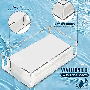 Fengzhe Acrylic Guest Towel Napkin Holder, Clear Bathroom Paper Hand Towels Storage Tray, Disposable Paper Towel Holder for Bathroom, Kitchen, Parties, Weddings, and Various Events .8.5''x4.9''x2.4''