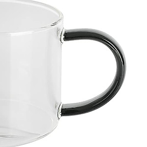 Gibson Soho Lounge Stackable Glass Mugs with Rack, Glass, 4-Piece