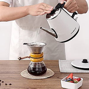 Naibsan Electric Kettle, 100% Stainless Steel Water Boiling Tea Kettle, BPA Free hot water kettle electric/Pour Over Coffee Kettle