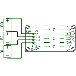 5A 3S 12V 12.6V Battery Active Equalizer BMS Balancer LFP Lifepo4 Lithium Lipo Li-ion Battery Energy Transfer Board Active Balance Equalization Module Capacitor Whole Group Balancer w/Silicone Cable