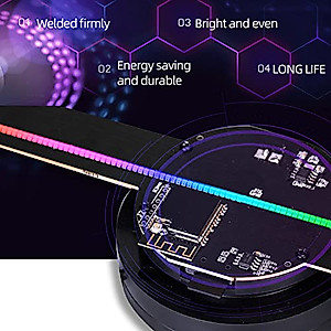 CACACOL 3D Circle App Hologram Advertising Fan 224 Lights 16.5" Wi-Fi Holographic LED Fan Creative Advertising Design Store Sign