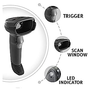 Zebra DS2208 Series Handheld Standard Range Corded Imager Kit with Shielded USB Cable, Black (DS2208-SR7U2100AZW)