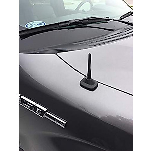 4 inch Antenna for Ford F150 F250 F350 Super Duty, Raptor & Dodge RAM Truck Short Antenna - Anti-Theft Design